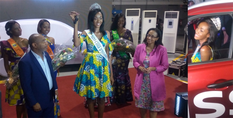 Miss Côte d’Ivoire 2017 : Mlle Mandjalia Gbané reçoit son véhicule ...